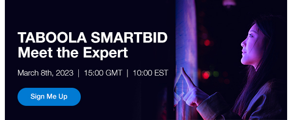 Taboola SmartBid Webinar - Growth Search Ad