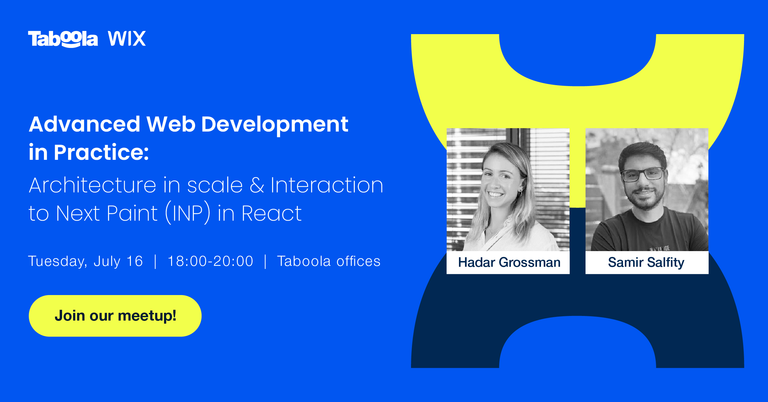 Advanced Web Development in Practice | Taboola & Wix