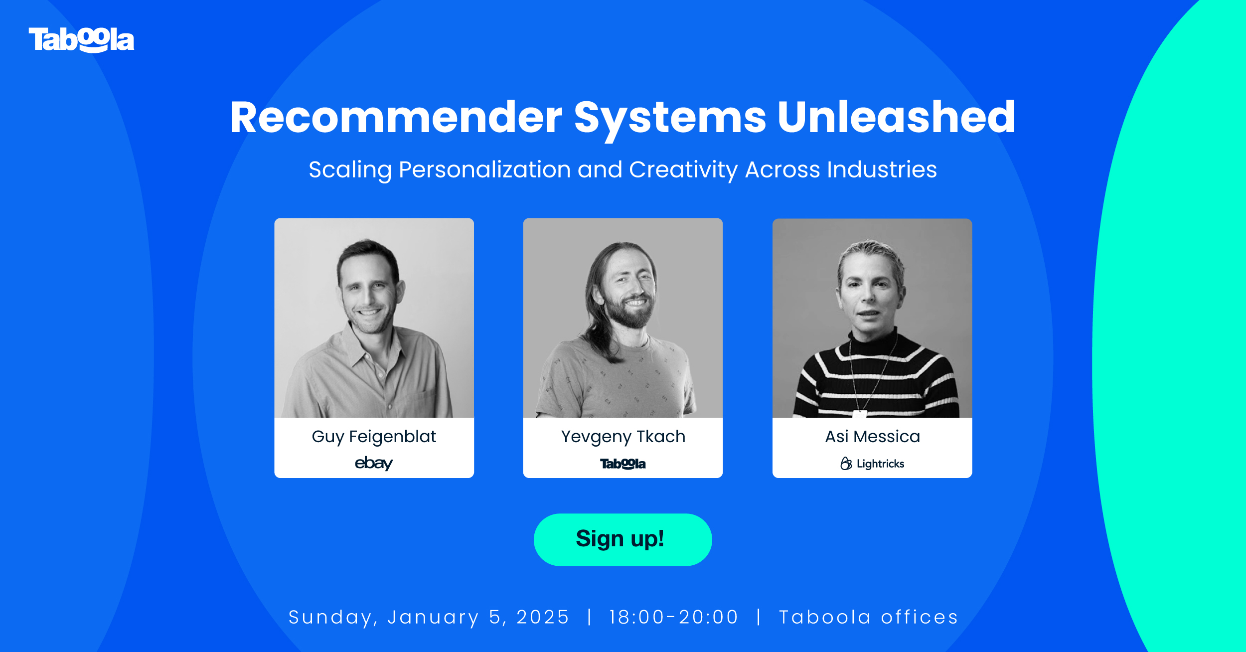 Recommender Systems Unleashed | Taboola & Ebay